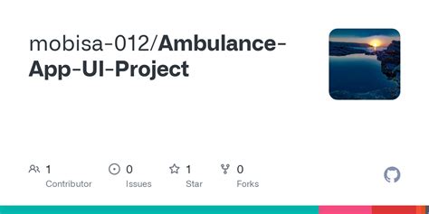 github mobisa 012 ambulance app ui project