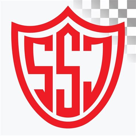 SSJ Letter Logo Design Premium AI Generated Vector