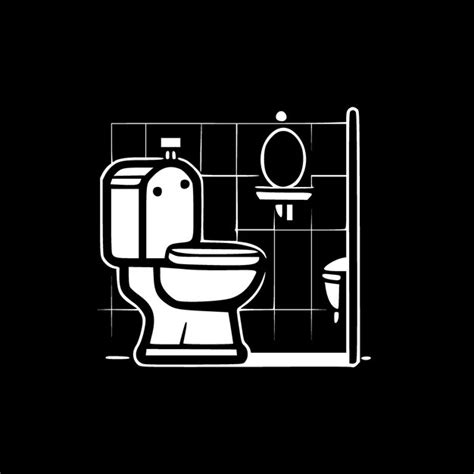 Premium Vector Bathroom Minimalist And Flat Logo Vector Illustration