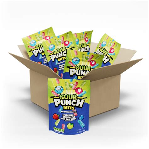 Sour Punch Bites® Assorted Flavors 9 Oz 6ct Case