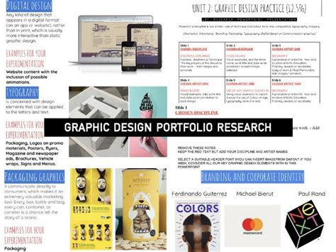 Gcse Graphic Design Research Disciplines Styles Teaching Resources