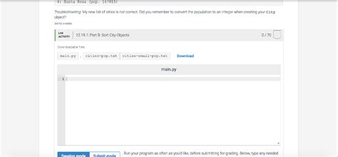 12 19 part b sort city objects instructions in this