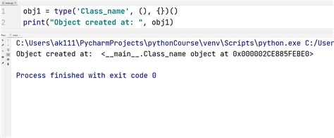Python Create Object — Tutorialbrain
