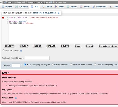 Solved I Am Trying To Load This Xml File Into My Sql Query