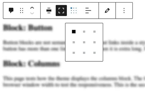 Full Height And Alignment Settings