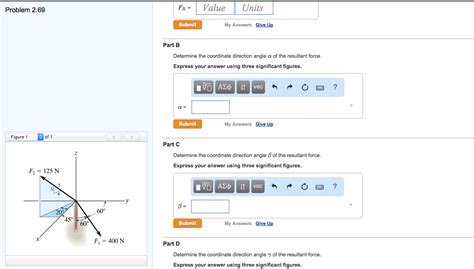 Solved Part B Determine The Coordinate Direction Angle A Of