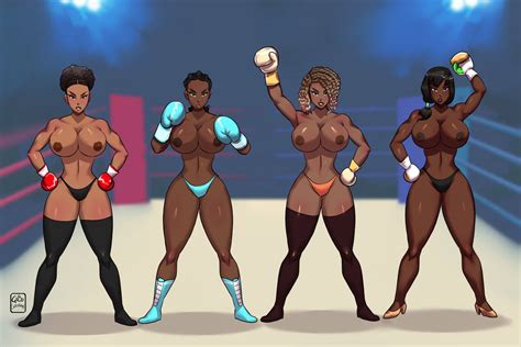 Rule 34 4girls Aqua Boxing Gloves Aqua Gloves Artist Name Athletic