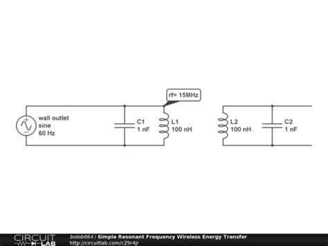 Simple Resonant Frequency Wireless Energy Transfer Circuitlab