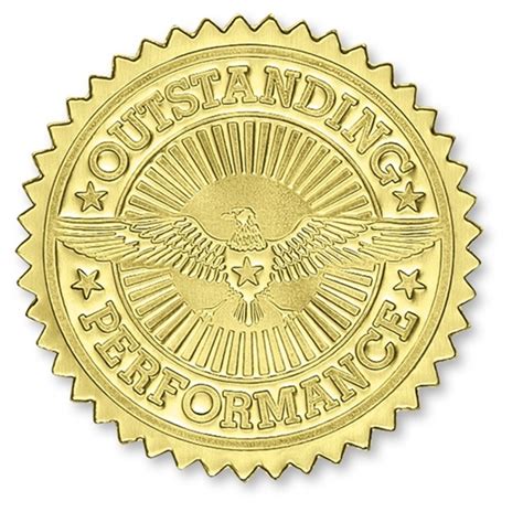Gold Certificate Seal Gold Foil Certificate Seal Stickers 1 5 Inch
