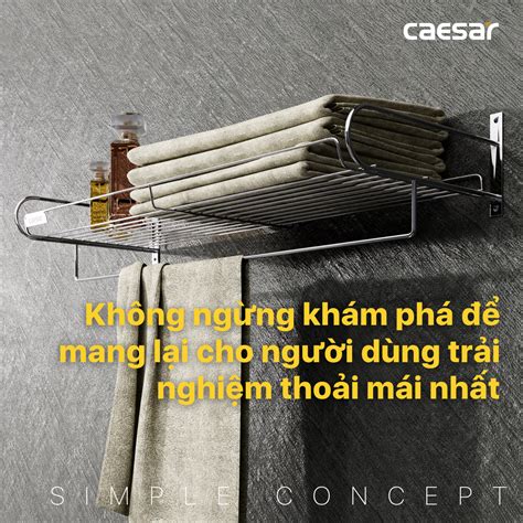Kệ Treo Khăn Tắm St834v Caesar Eshop