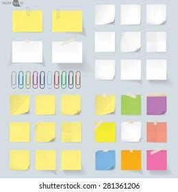 Set Memo Vector Stock Vector Royalty Free Shutterstock