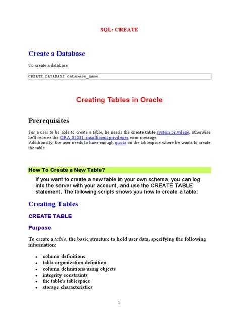 Createtable In Sql Pdf Table Database Database Index