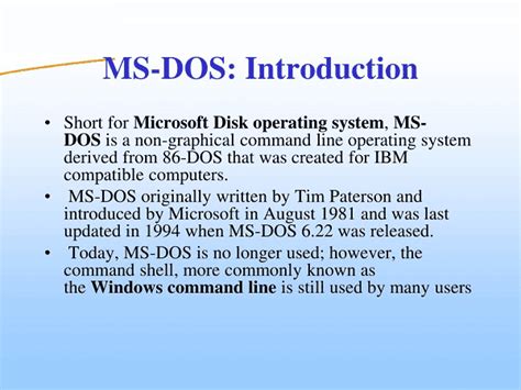 Ms Dos Introduction Vrindawan University