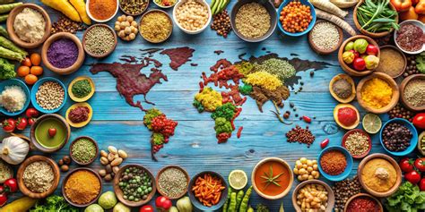 Vibrant Image Celebrating Diversity In Food 4k Hd Photo For World Food