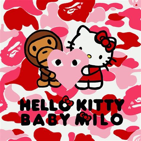 Hello Kitty X Bape Valentines Day 💕 Hello Kitty Drawing Hello Kitty