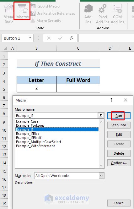 How To Use Vba Conditional Statements In Excel 4 Examples