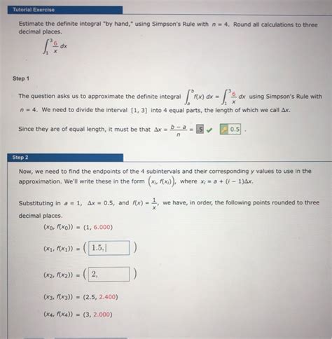 solved tutorial exercise estimate the definite integral by
