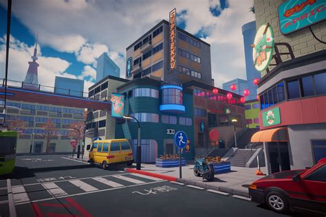 Anime City Pack 3D Environments Unity Asset Store