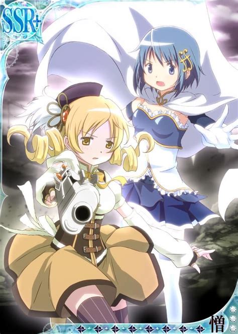 Mami And Sayaka Puella Magi Madoka Magica Anime Madoka Magica