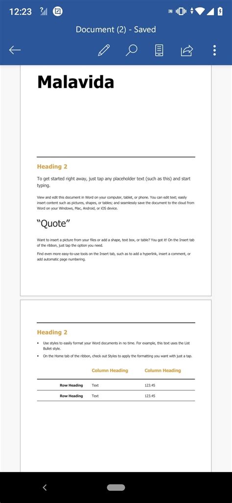 Microsoft Word 16 0 19127 20132 Скачать для Android Apk бесплатно