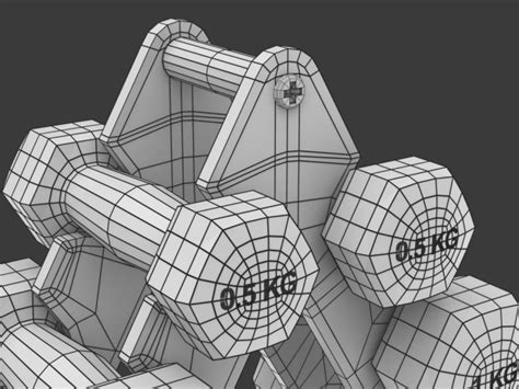Fitness Weights Stack With Fitness Weights 3d Model In Sports Equipment