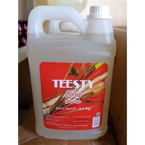 Jual Teesty Sirup Gula Cair 6 7 Kg Shopee Indonesia