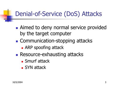 Ppt Denial Of Service Dos Attacks Network Systems Security Powerpoint Presentation Id 6672835