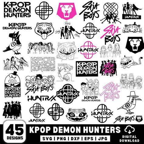 Huntrix Clip Art Etsy