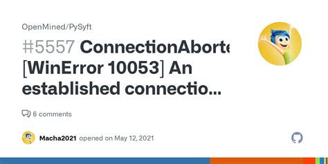 Connectionabortederror Winerror An Established Connection Was Aborted By The Software