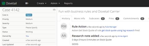 Invoking Custom Actions In Dovetail Carrier Without Using Task Manager