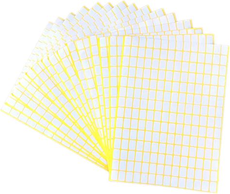 Jzk 15 Sheets 13x8mm Matte White Small Sticky Labels To Write On White