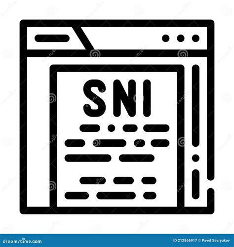 Protocol Line Icons Collection Standardization Conduct Systemization