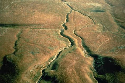 Aerial Photo Of S West Across San Andreas Fault Stock Image E365 0035 Science Photo Library