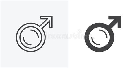 Male Gender Icon Stock Vector Illustration Of Vector 148502559