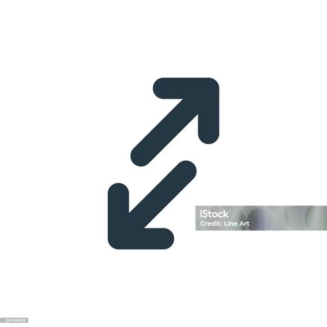 화살표 개념에서 위아래 아이콘 벡터입니다 위아래 편집 가능한 스트로크의 얇은 선 그림입니다 웹 및 모바일 앱 로고 인쇄 미디어에