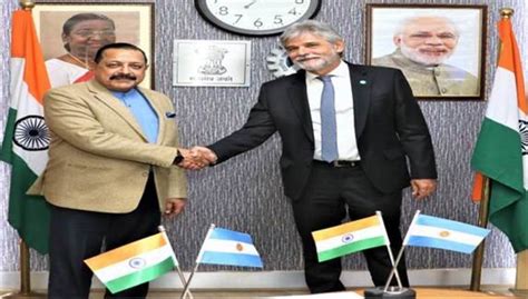 Dr Jitendra Singh And Argentina Sti Minister Discuss Bilateral