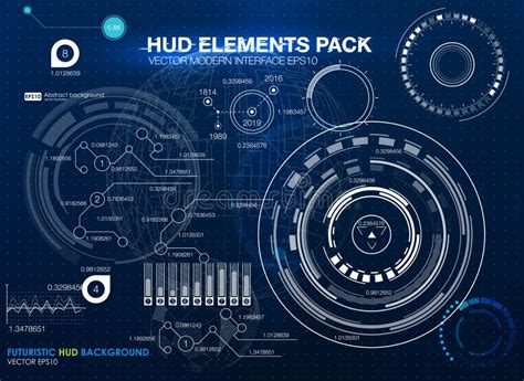 Infographic Elements Futuristic User Interface HUD UI UX Stock Vector Illustration Of Digital