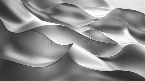 Abstract Grayscale Fabric Texture With Soft Waves Stock Illustration Illustration Of