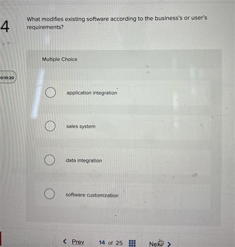 Solved What Modifies Existing Software According To The