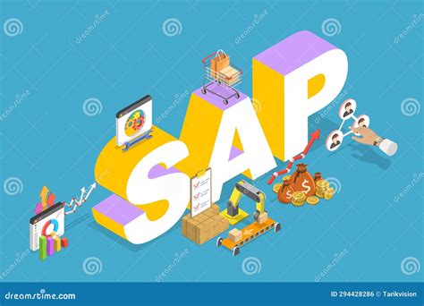 3d Isometric Flat Vector Illustration Of Sap 294428286