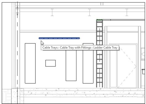 Delete The Horizontal Cable Tray Copy The Vertical Cable Tray Twice