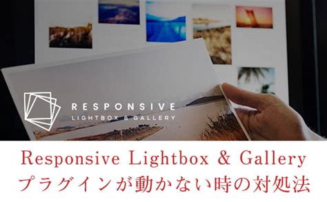 Responsive Lightbox And Gallery プラグインが動かない時の対処法 ねたまめcom