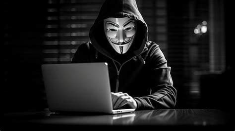 Premium Ai Image Anonymous Developer Hacking Ai Generated Image