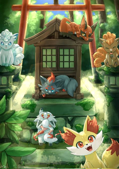 I My Mo55 Alolan Vulpix Fennekin Hisuian Zorua Nickit Vulpix Zorua Nintendo Pokemon