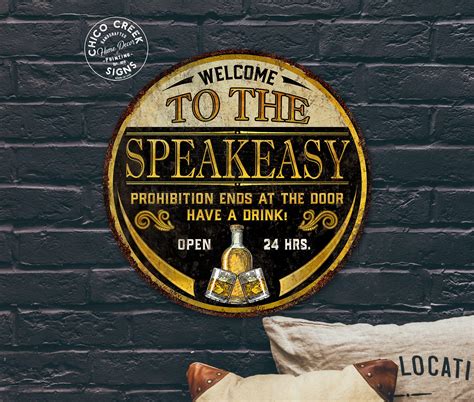 Speakeasy Sign Private Reserve Custom Speakeasy Bar Sign Wooden