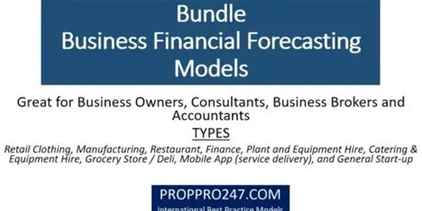 Bundle Business Financial Forecasting Models Efinancialmodels
