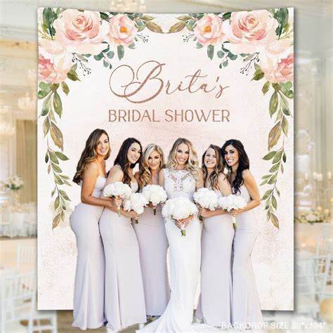 Bridal Shower Backdrop Etsy