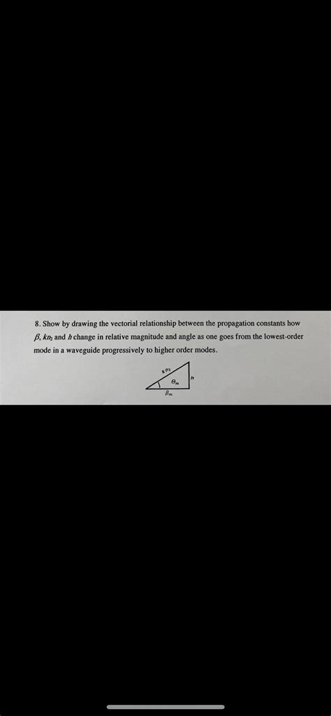 8 Show By Drawing The Vectorial Relationship Between