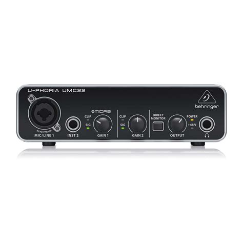 Behringer Umc22 Usb Audio Interface Musibell