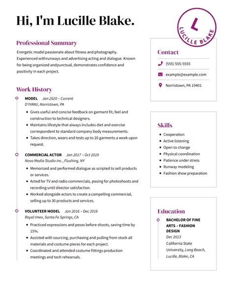 top model cv examples to use [ writing guide]